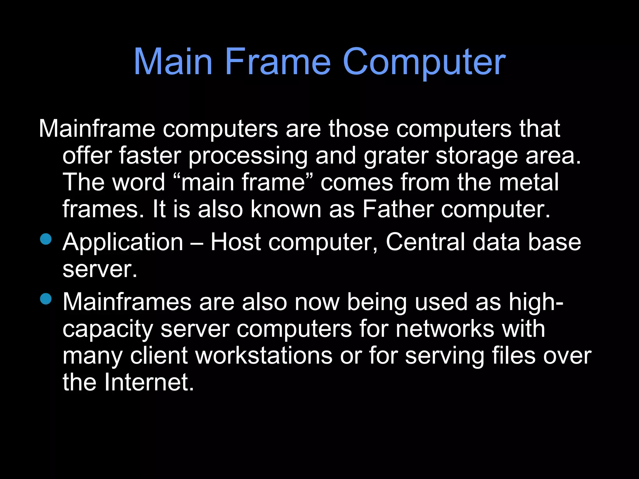 Classification of computer | PPT