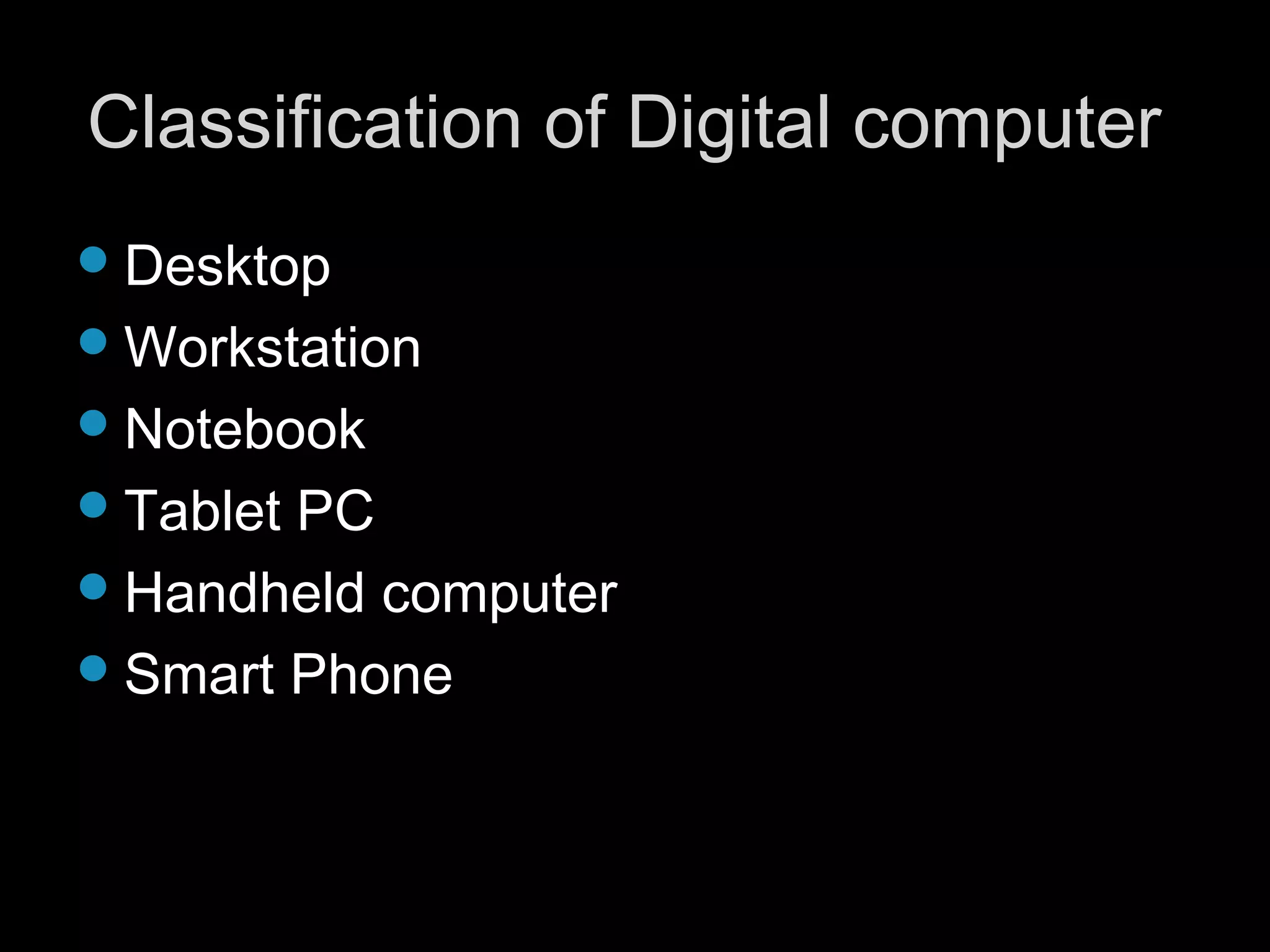 Classification of computer | PPT
