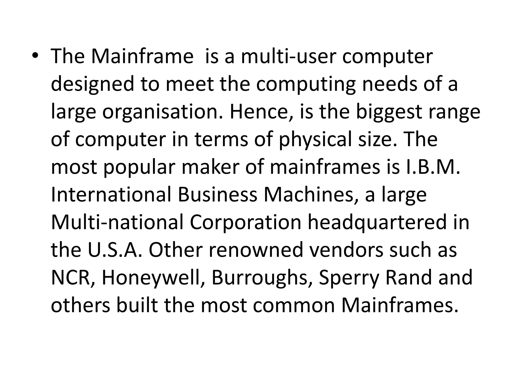 CLASSIFICATION OF COMPUTER.pptx | Desktops | Computing