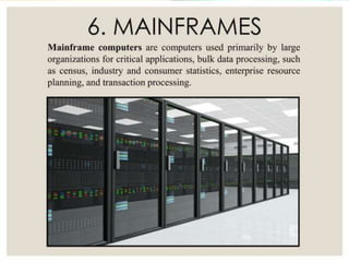 Comprehensive Overview: Classification of Computers - Microcomputers, Minicomputers, Mainframes ...