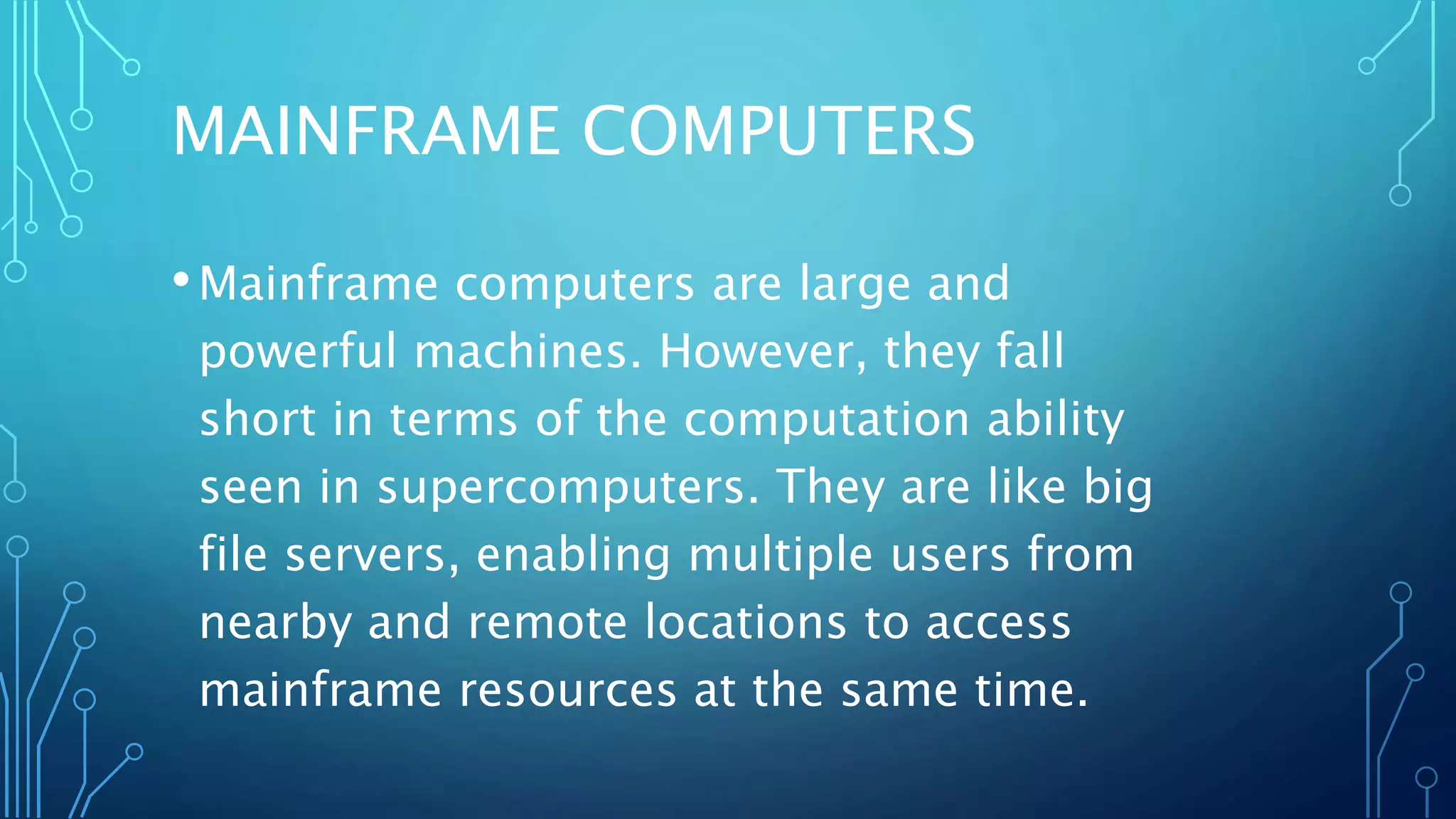 Classification of Computer according to their size | PPTX