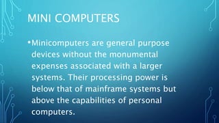 Classification of Computer according to their size | PPTX