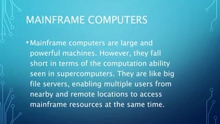 Classification of Computer according to their size | PPT