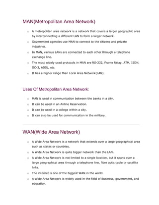 Classification of computer networks | PDF