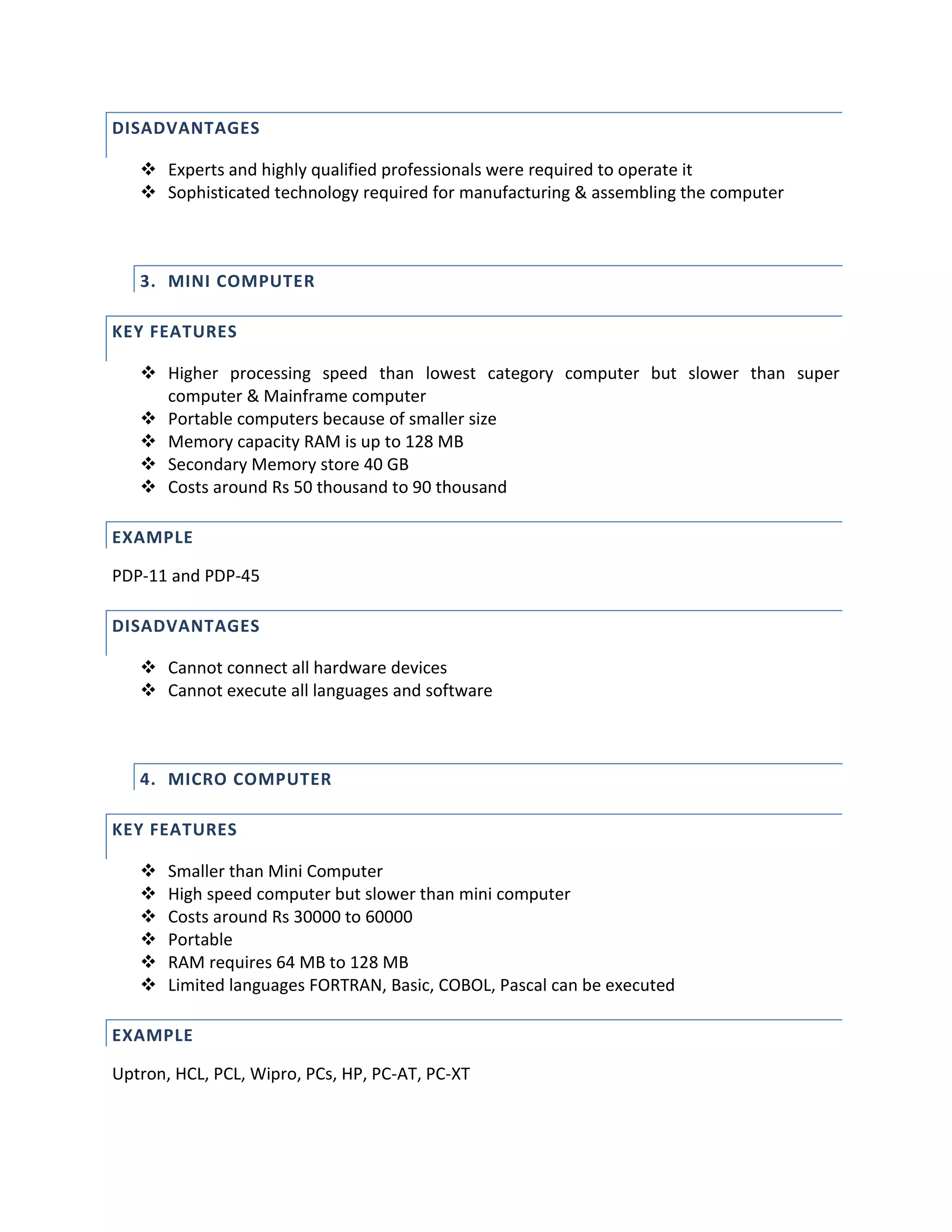 Classification of computers | PDF