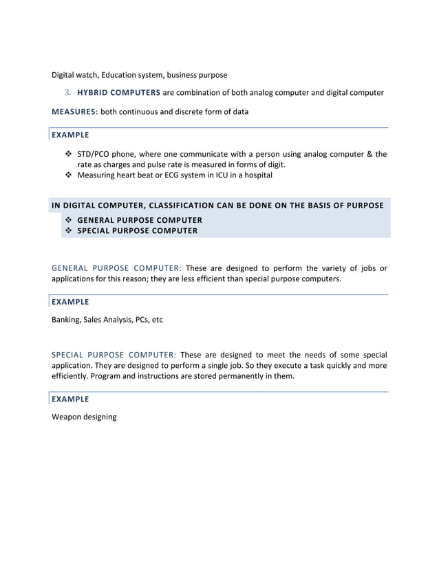 Classification of computers | PDF