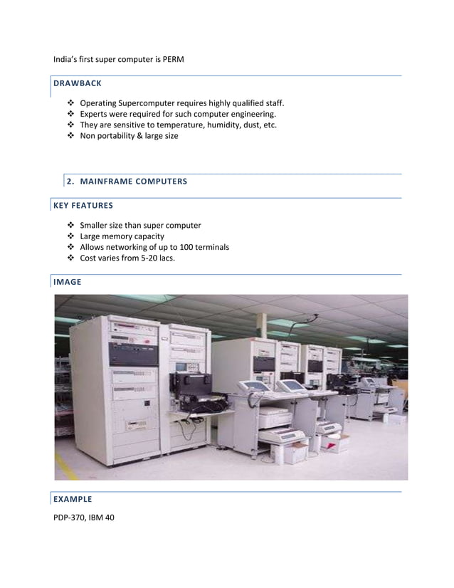 Classification Of Computers Docx Computing Technology And Computing