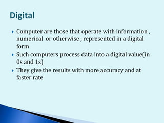 Classification of computers | PPT