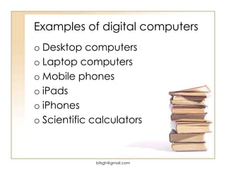 Classification of computers | PPTX | Computing | Technology & Computing