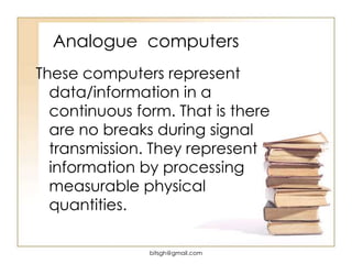 Classification of computers | PPTX