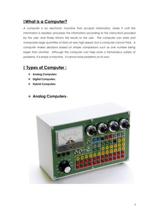 Classification of computers | PDF