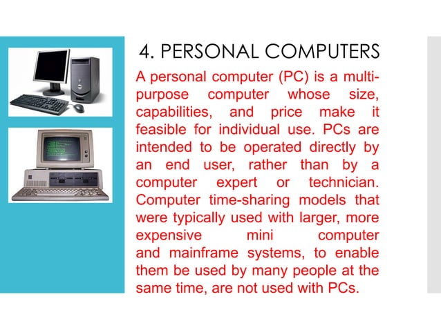 Classification of Computers | PDF