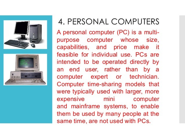 Classification of Computers