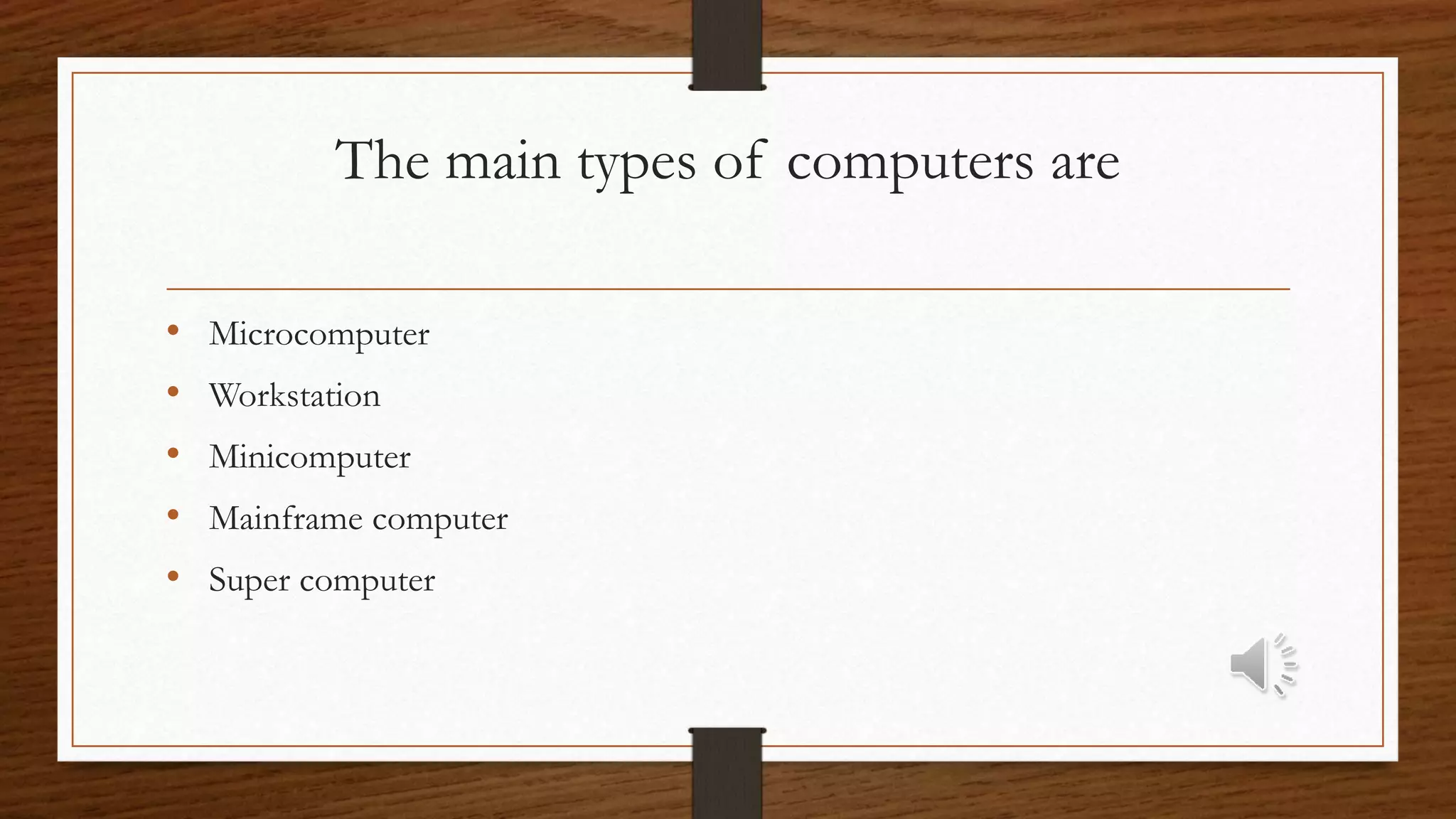 Classification of computers | PPT