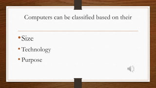Classification of computers | PPT