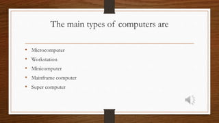Classification of computers | PPT