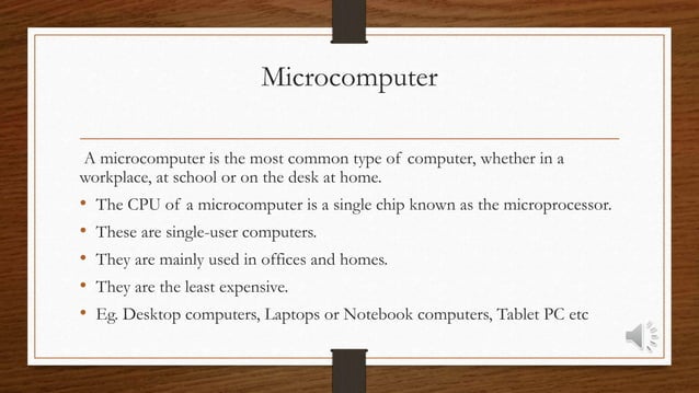 Classification of computers | PPT