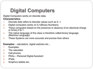 Classification of computers by type | PPTX