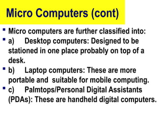 Classification of Computers unit six.ppt
