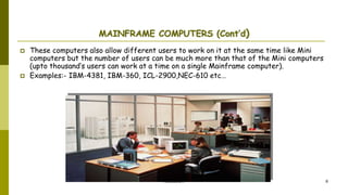Classification of computers with respect to size | PPTX