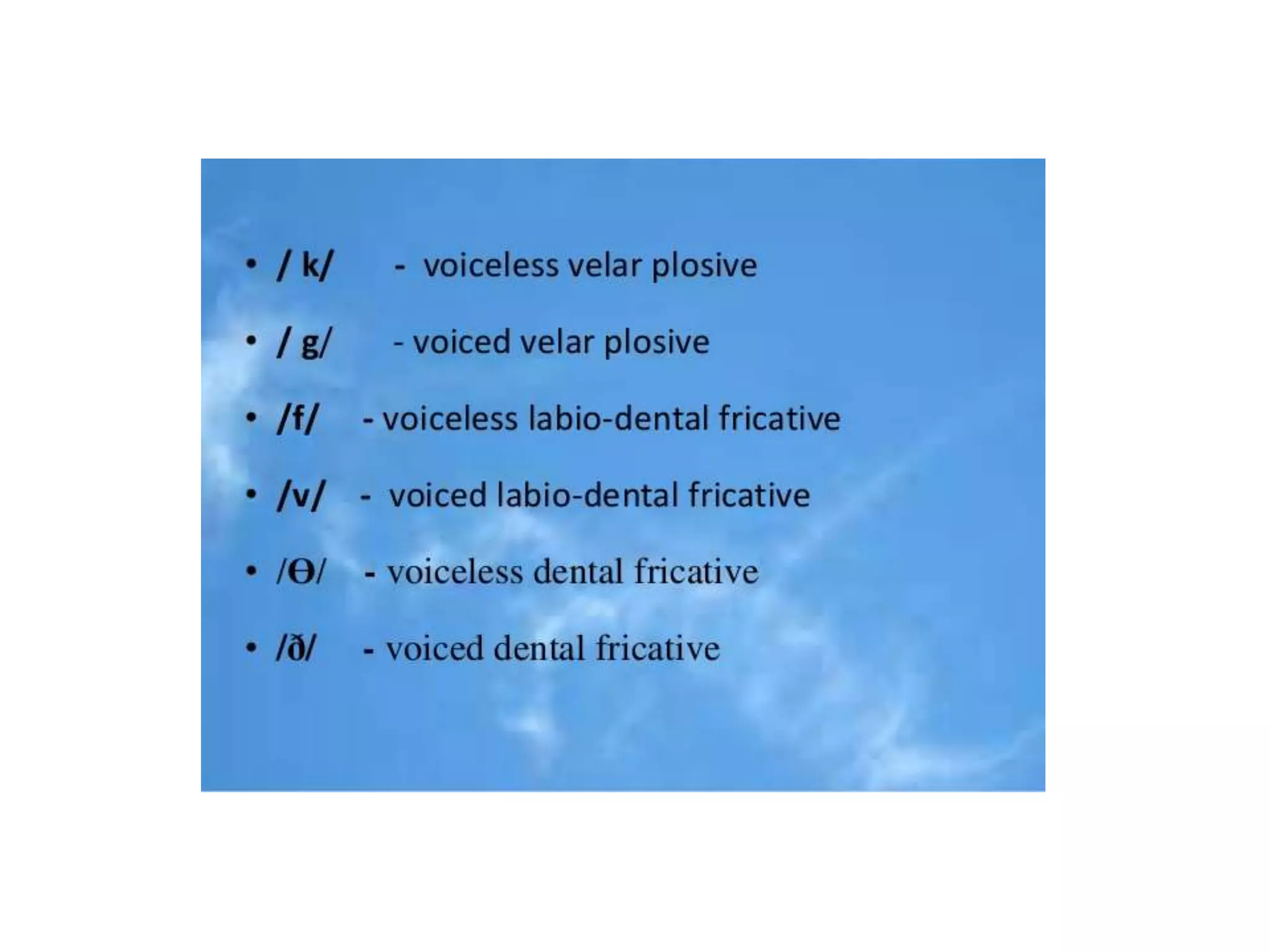 Classification of RP consonants | PPTX