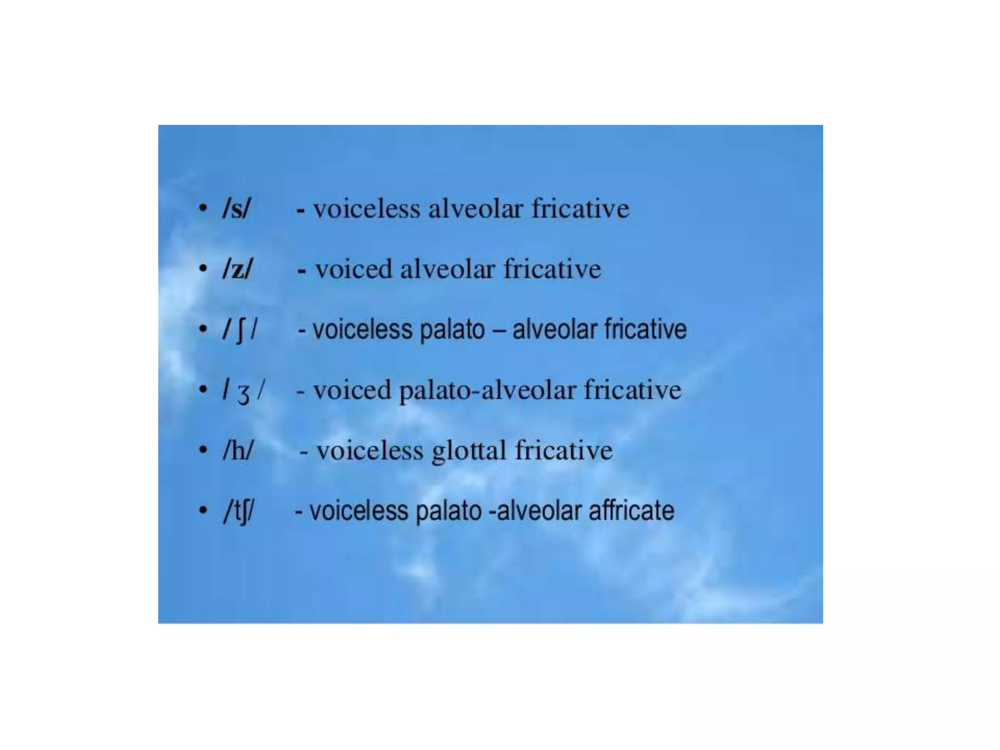 Classification of RP consonants | PPTX