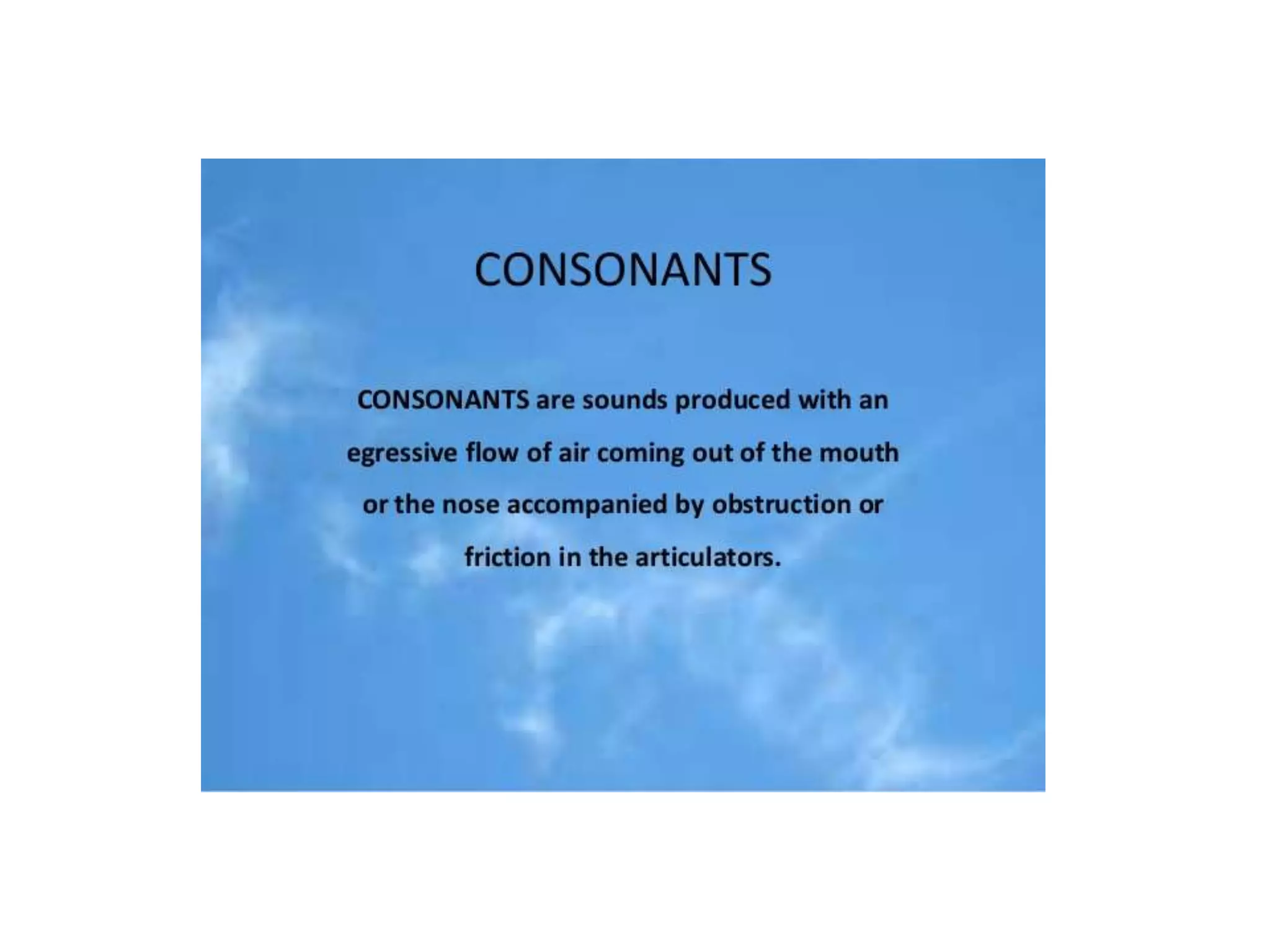 Classification of RP consonants | PPT