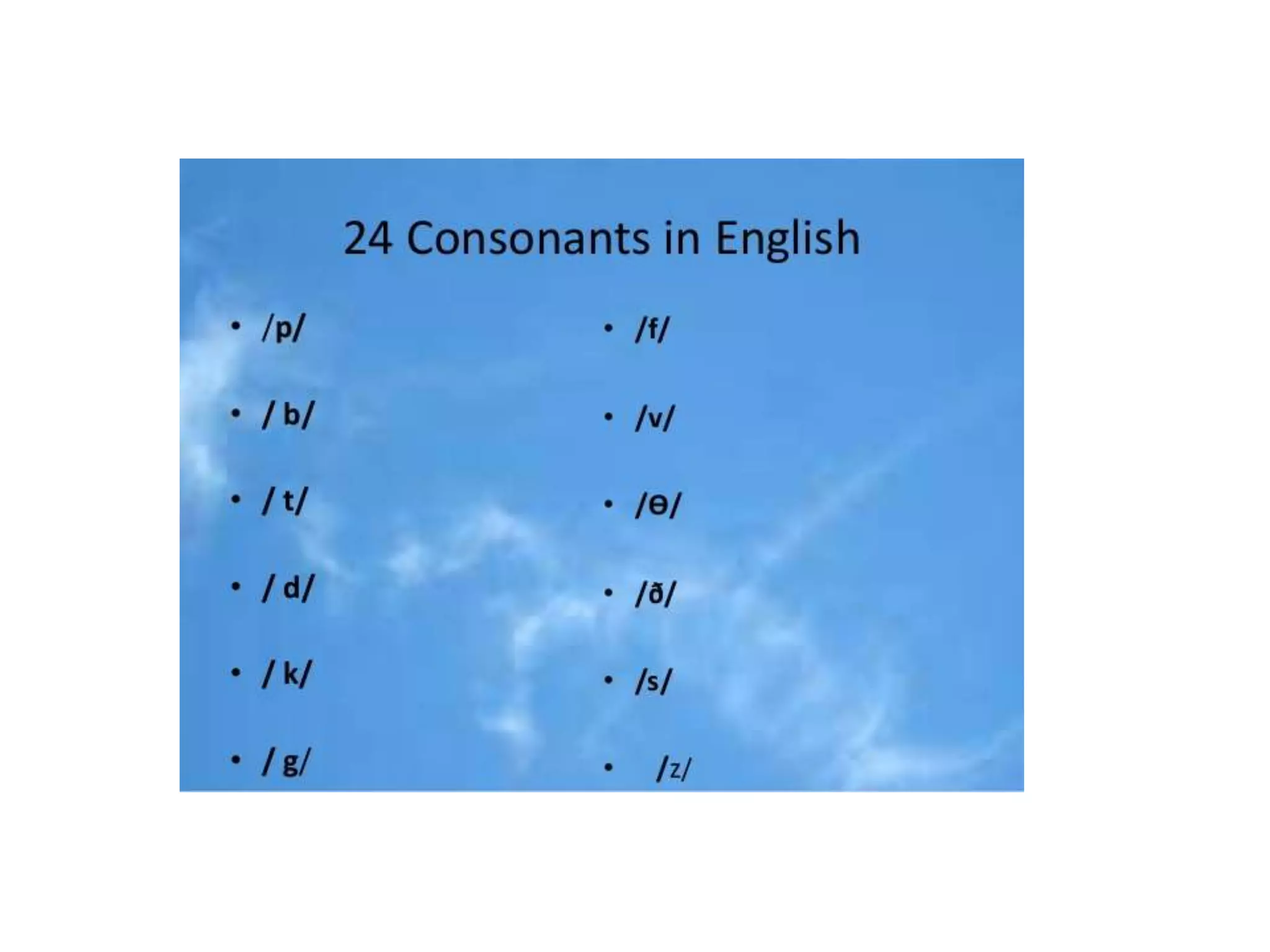 Classification of RP consonants | PPTX