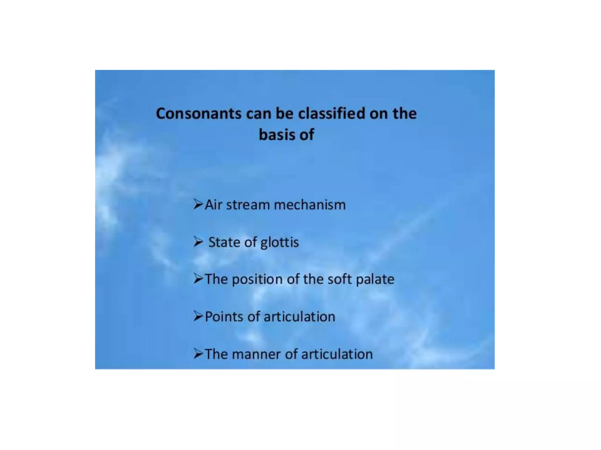 Classification of RP consonants | PPT