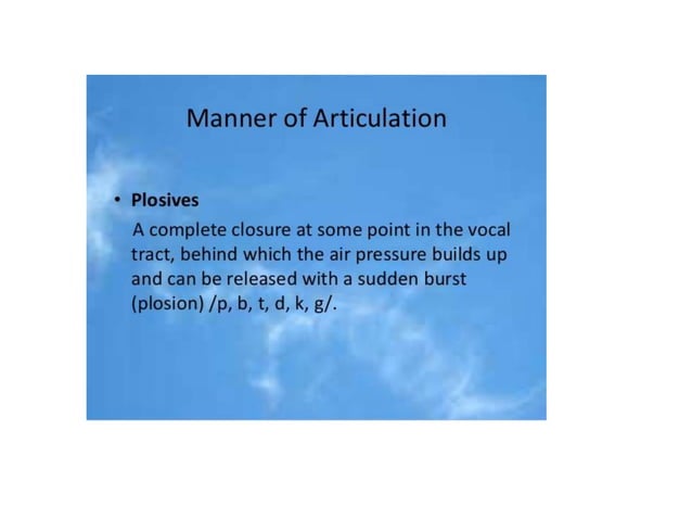 Classification of RP consonants | PPT