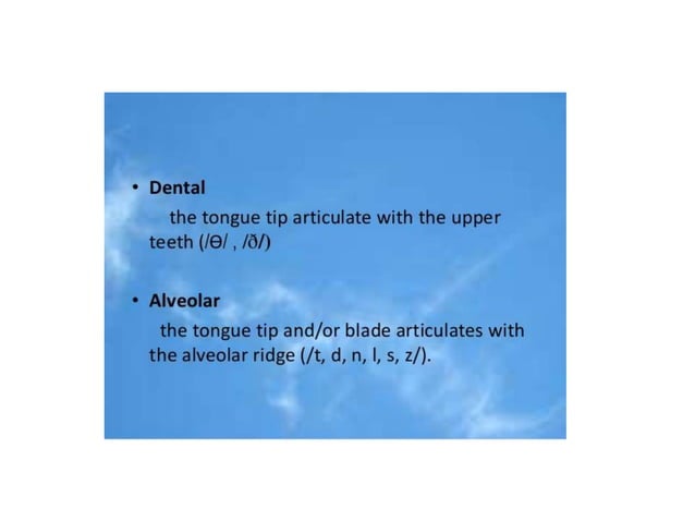 Classification of RP consonants | PPT