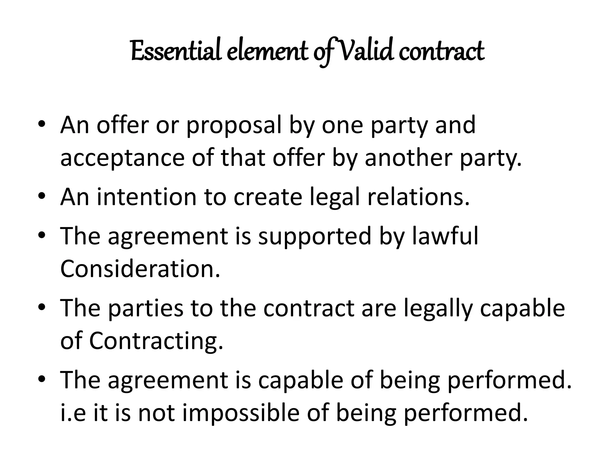 Classification of contract | PPTX