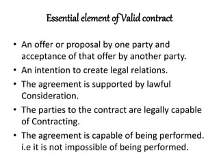 Classification of contract | PPTX