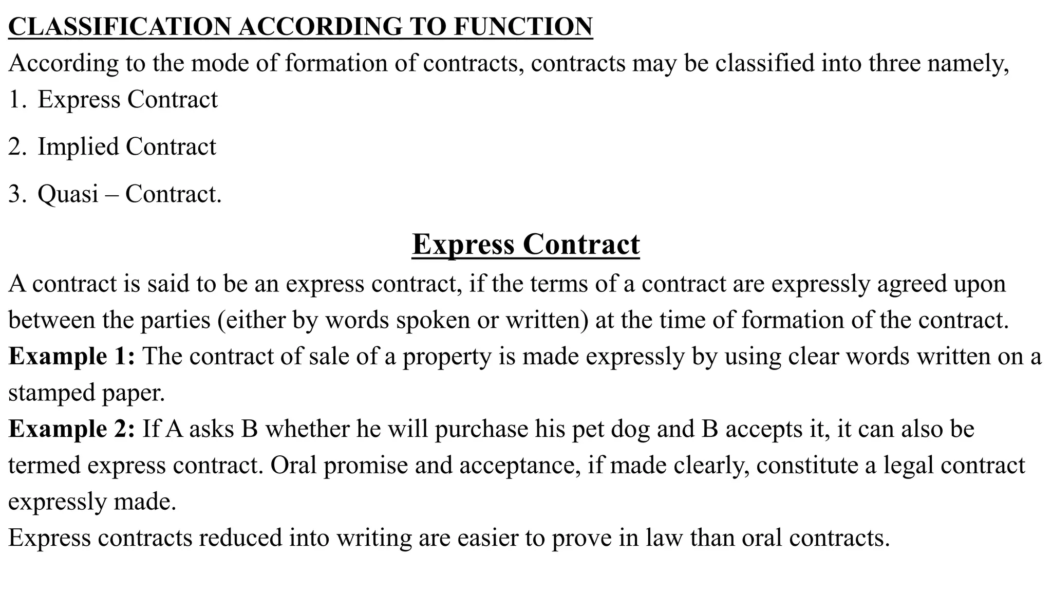 Classification of contract | PPTX