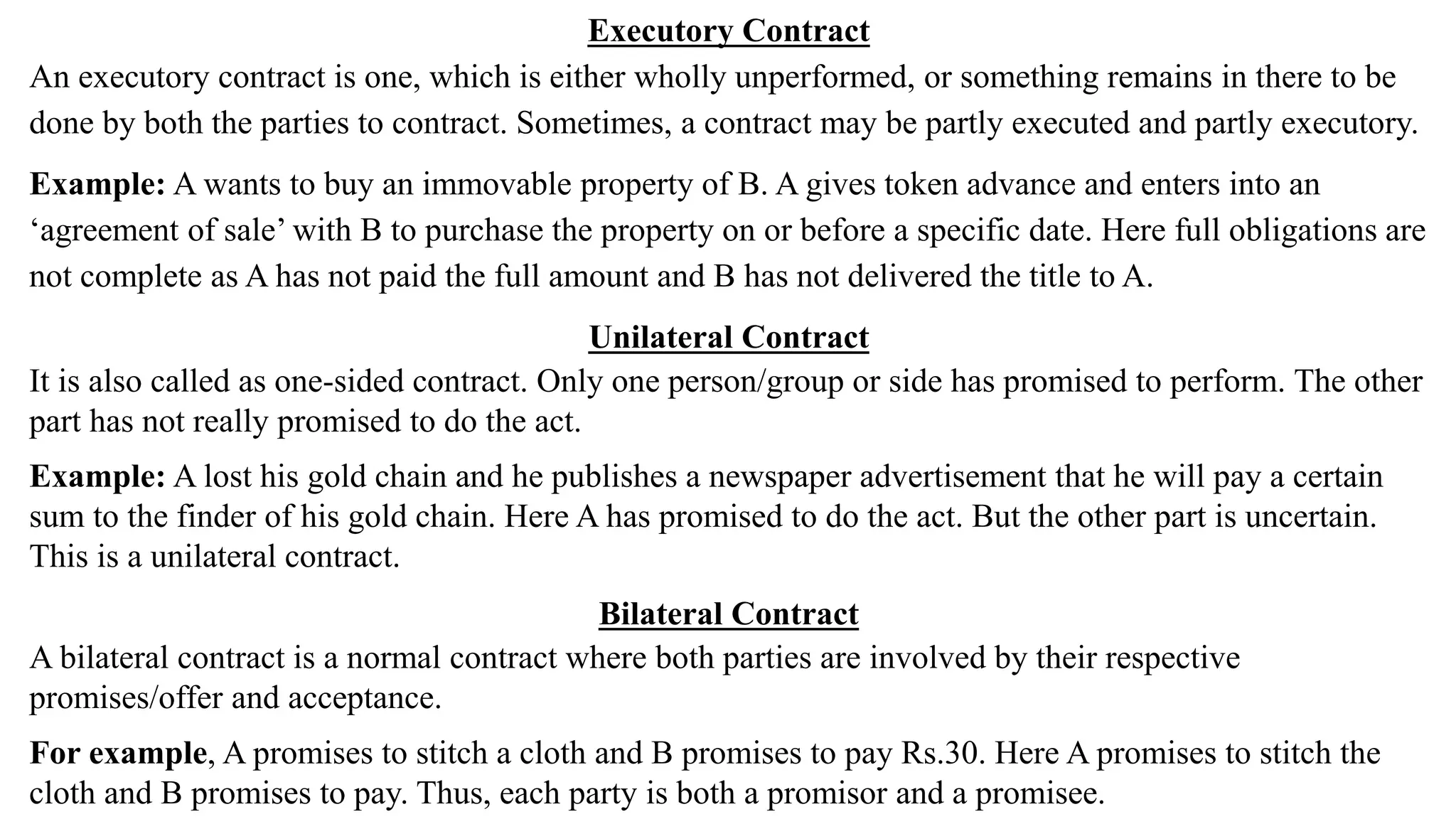 Classification of contract | PPTX
