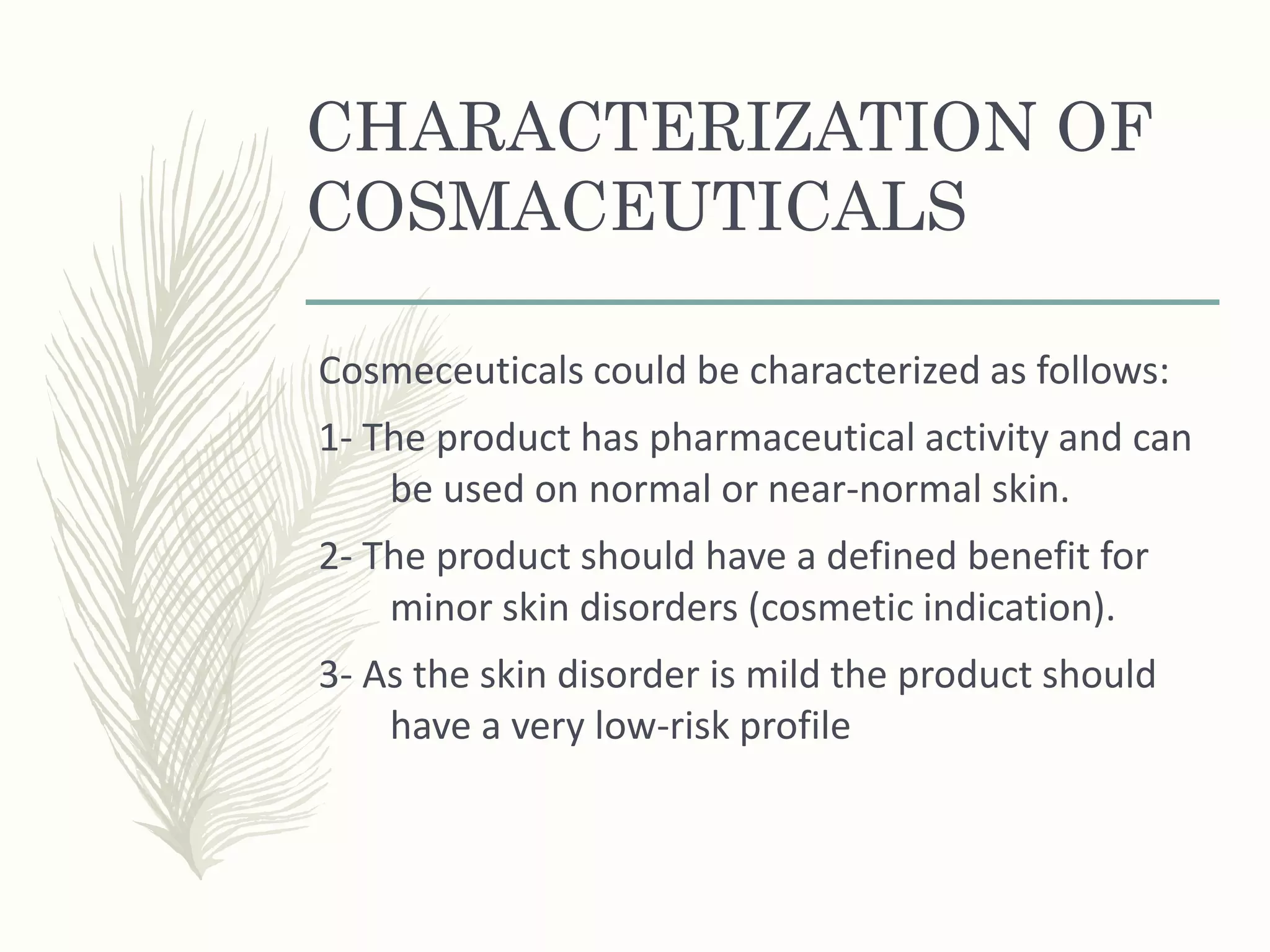 Classification of cosmeceuticals | PPTX