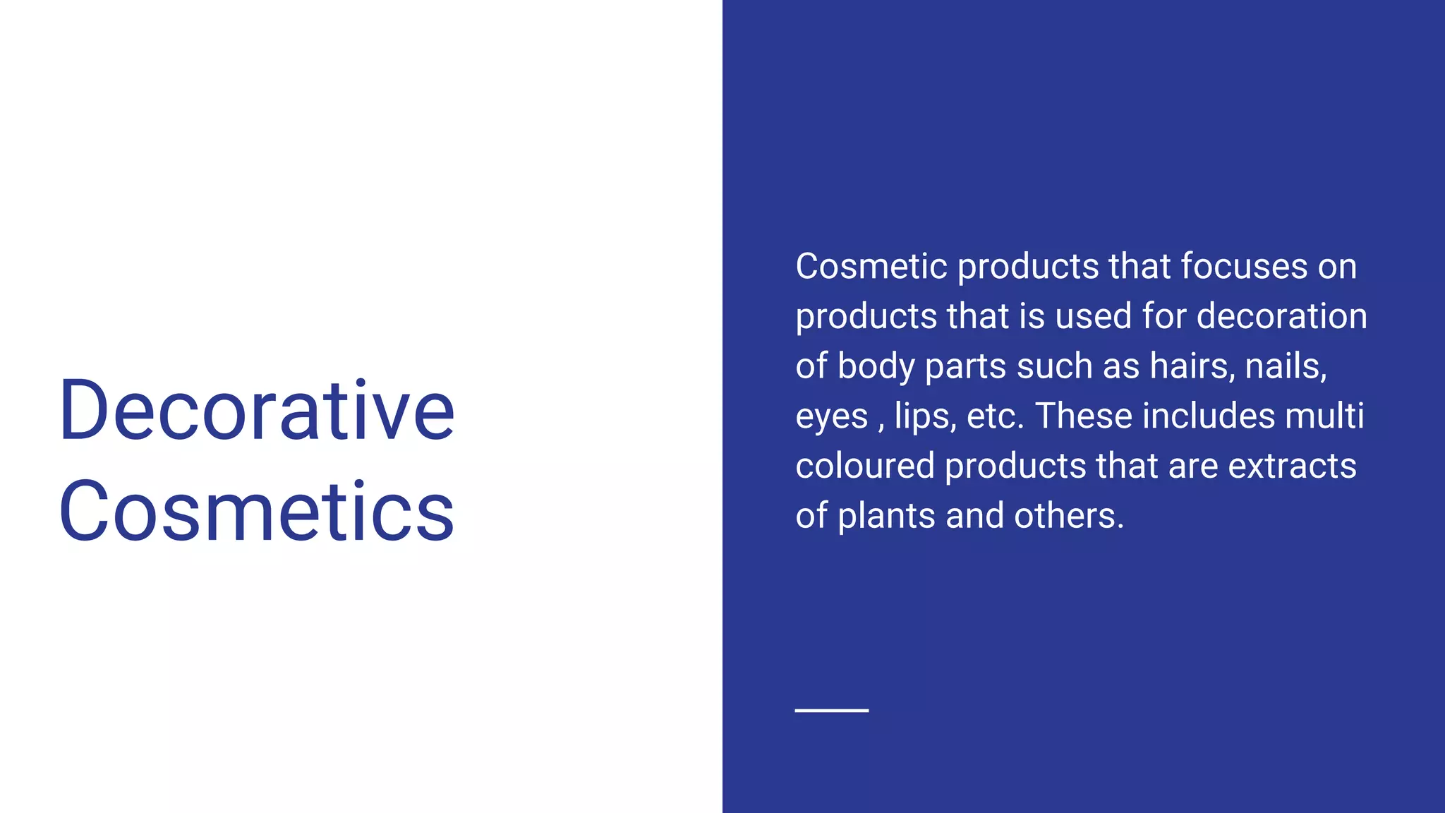Classification of cosmetics by ankit srivastava | PPTX