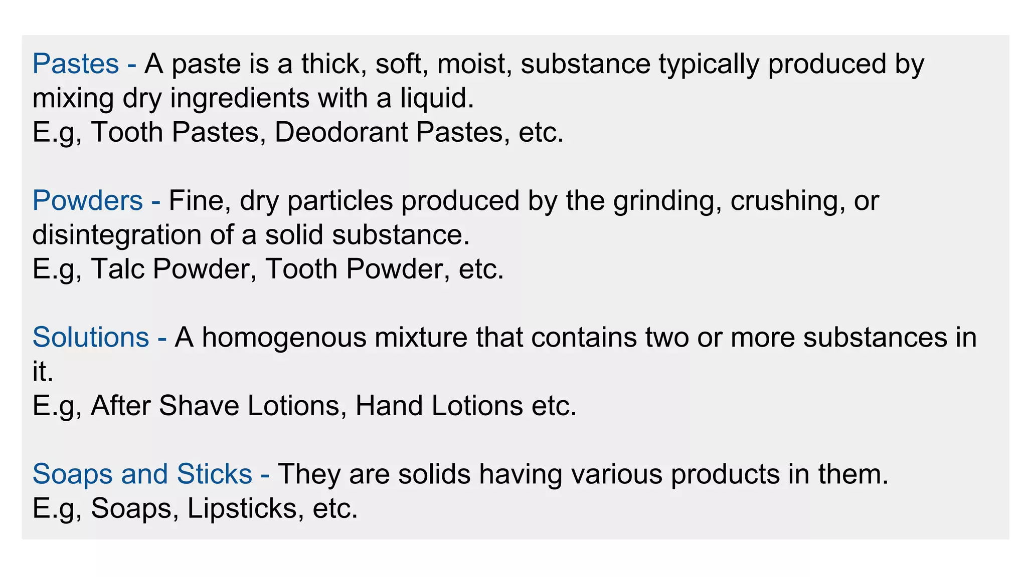 Classification of cosmetics by ankit srivastava | PPTX