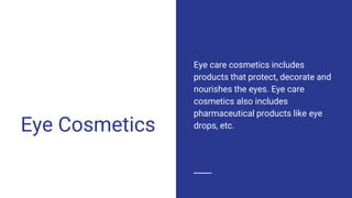 Classification of cosmetics by ankit srivastava | PPTX