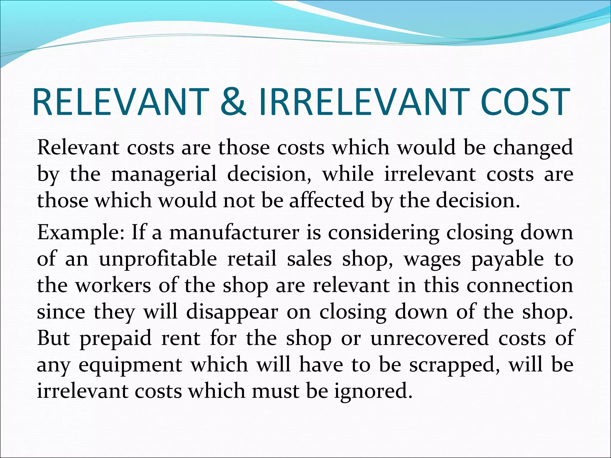 Classification Of Cost | PPT