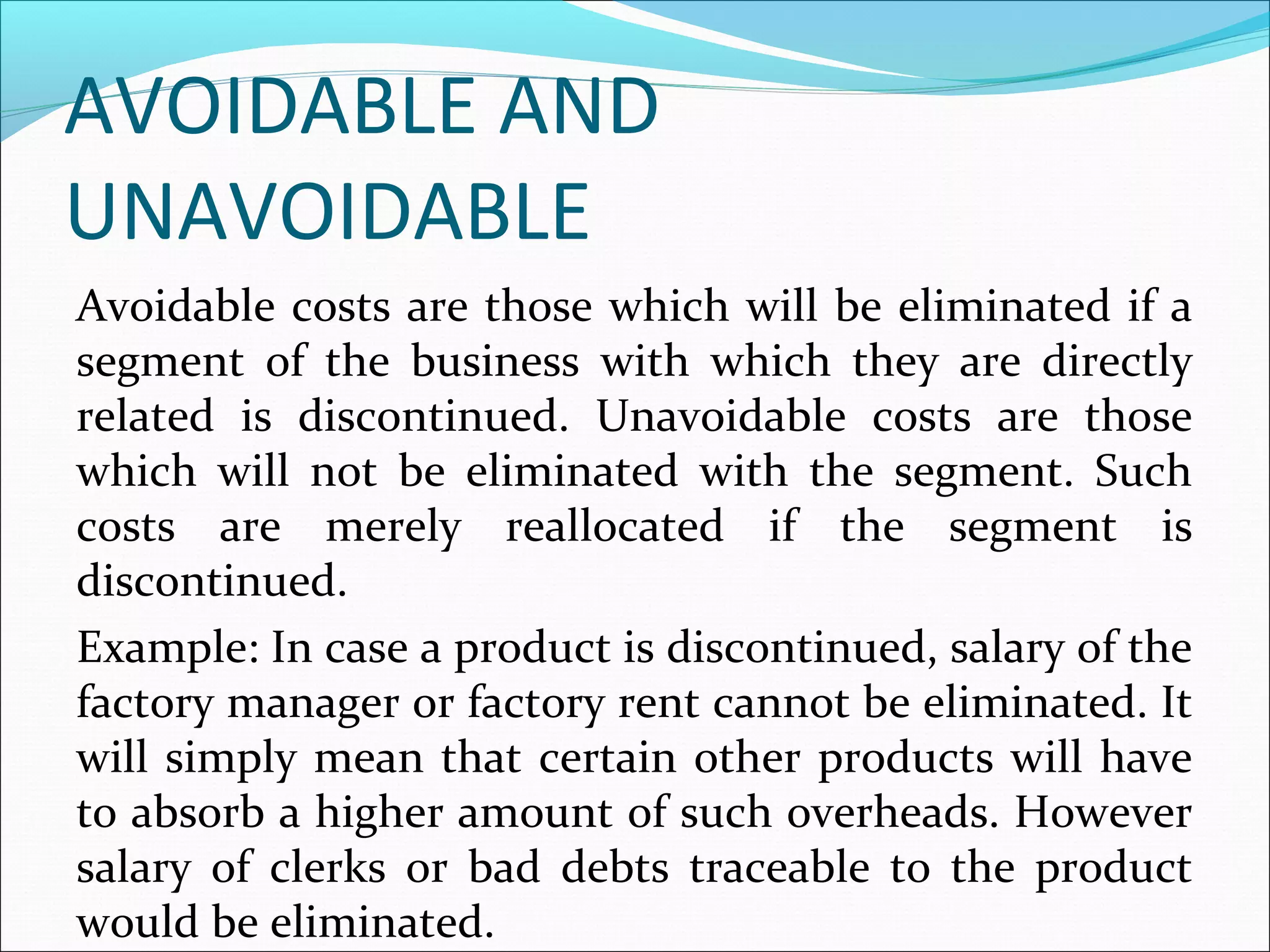 Classification Of Cost | PPT