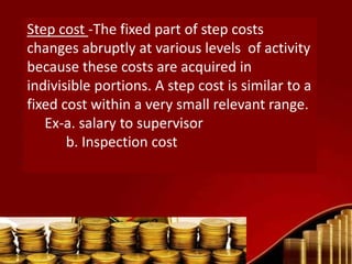 Classification of costs | PPTX