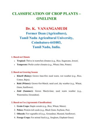 CLASSIFICATION OF CROP PLANTS - ONELINER.pdf