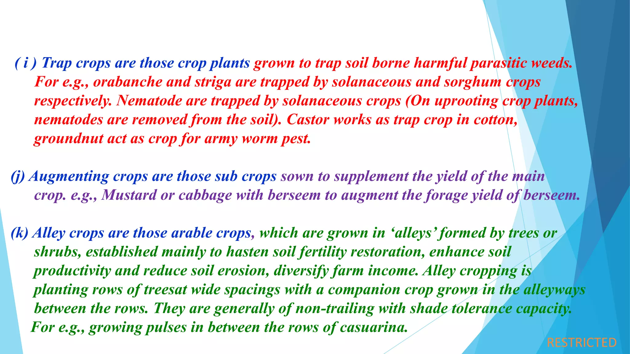 Classification of crops | PPTX