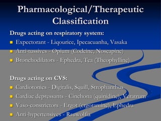 CLASSIFICATION OF CRUDE DRUG FINAL.ppt