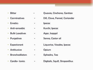 Classification of crude drugs | PPT