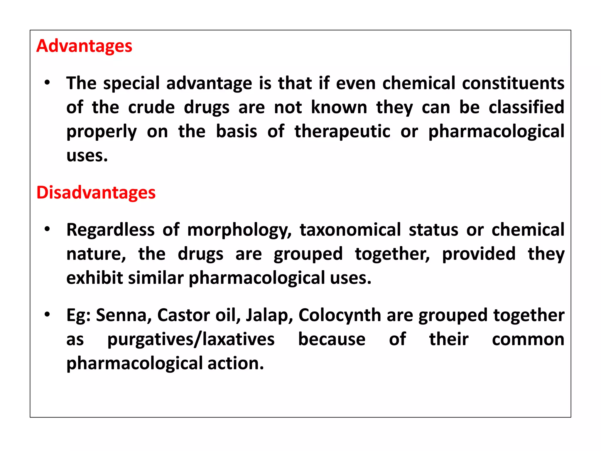 CLASSIFICATION OF CRUDE DRUGS & SEROTAXONOMY | PPTX