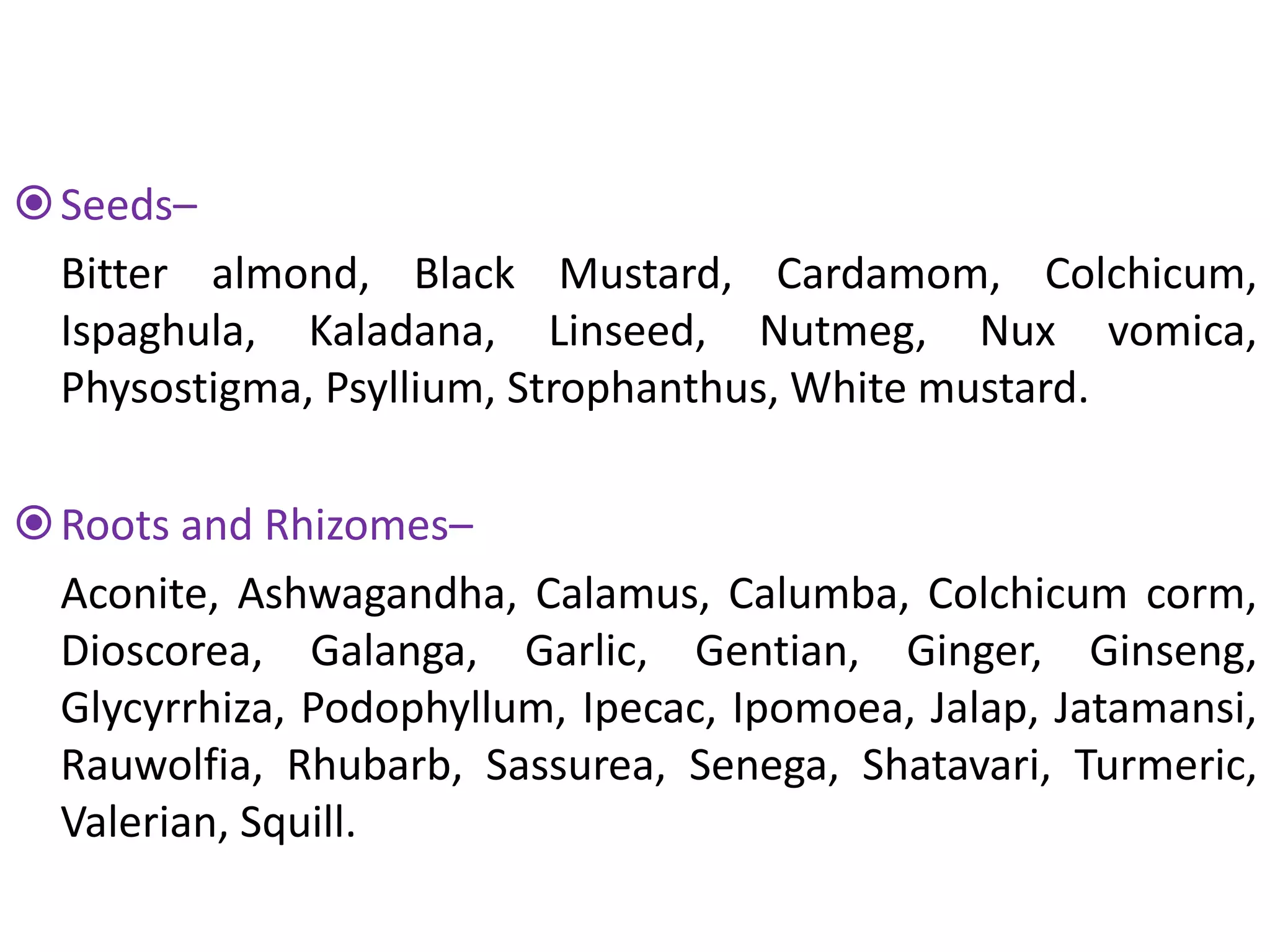 Classification of crude drugs | PPTX