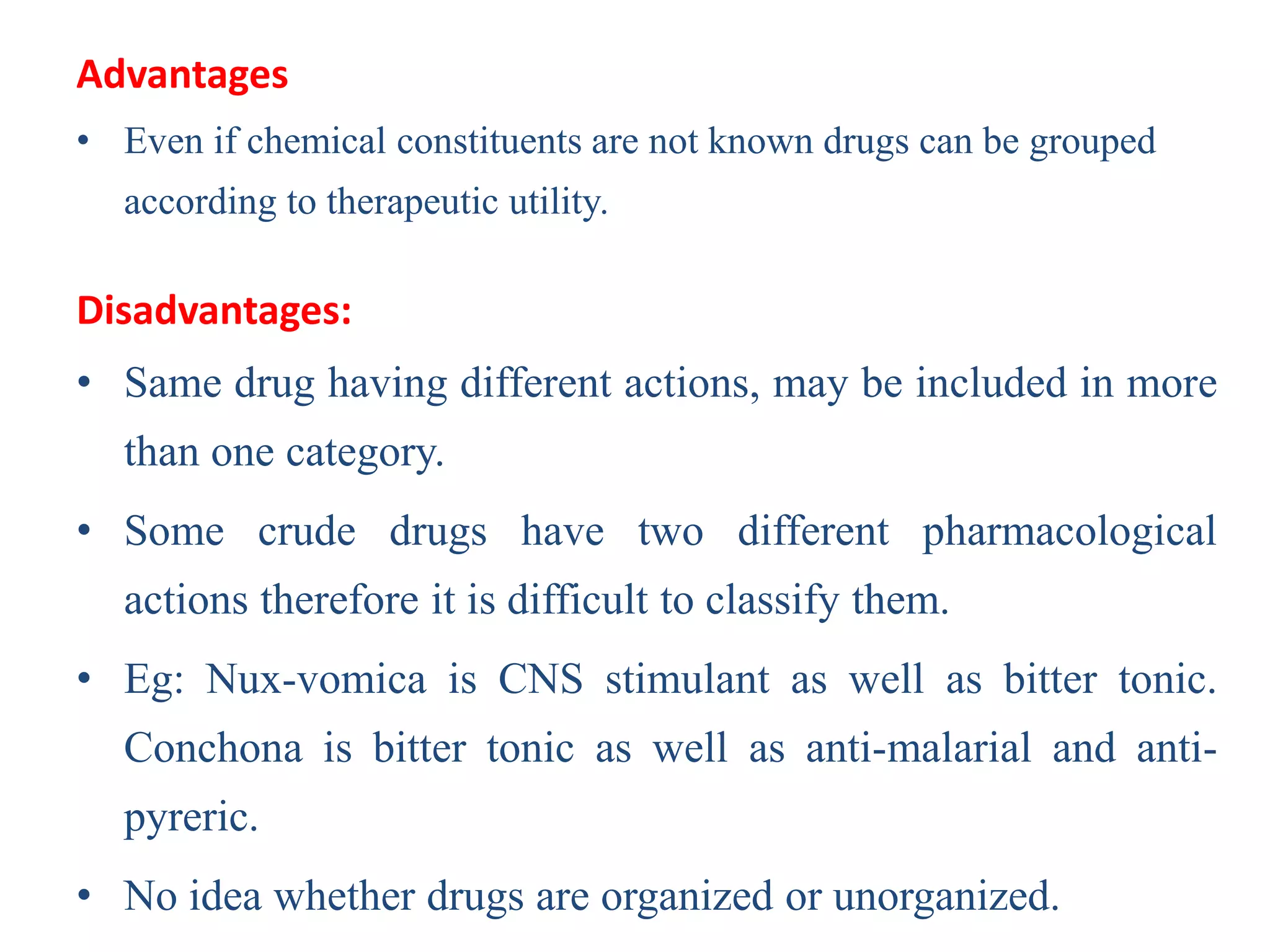 Classification of crude drugs | PPTX