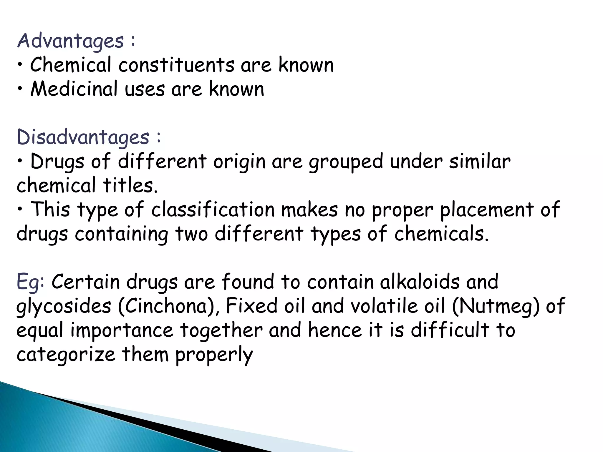 Classification of crude drugs | PPTX